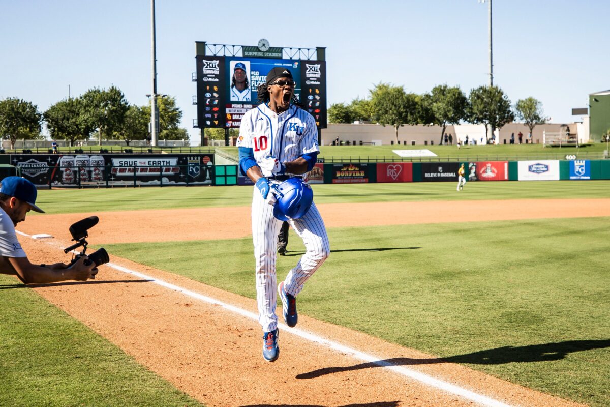 Flowers hits walk-off home run as KU escapes Baylor in Big 12 ...